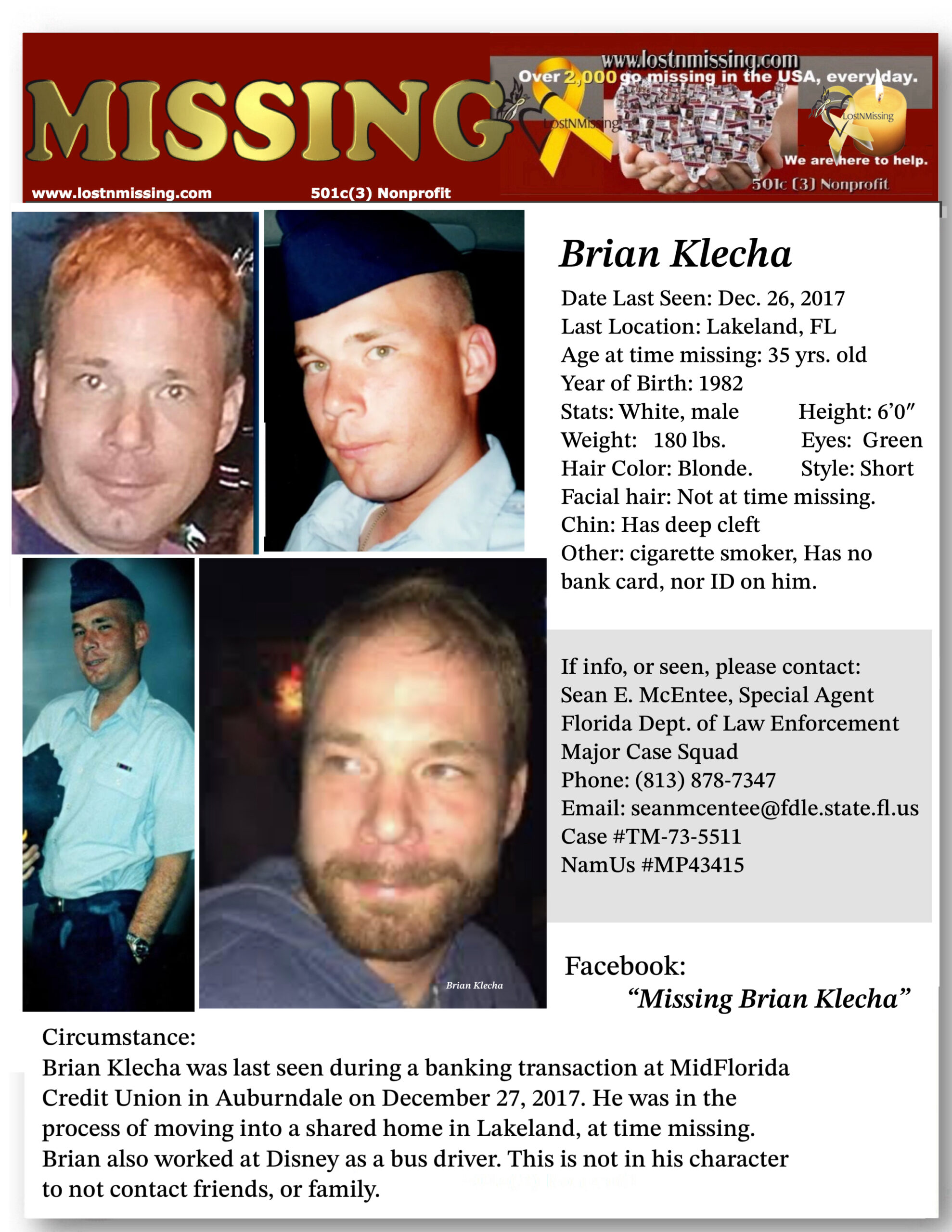 Brian Klecha – Dec. 26, 2017 – Lakeland, FL